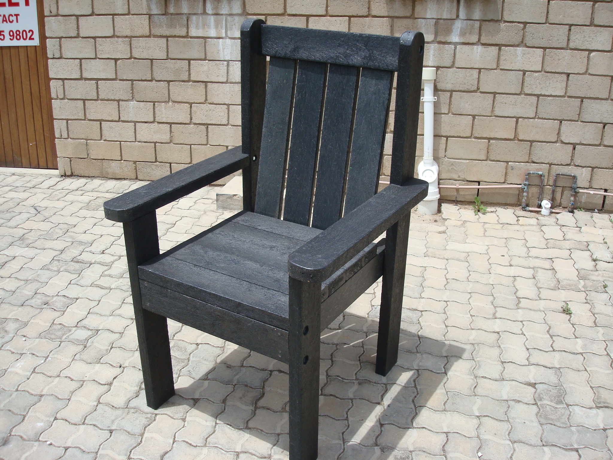 Single High Back Chair - Forever Planks